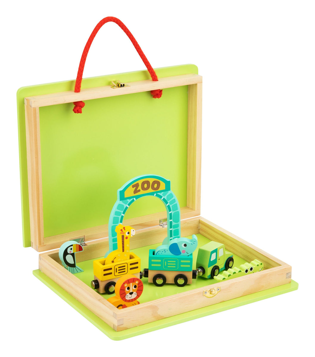 Tabletop Railroad Zoo | Wooden Toys – The Toy Room